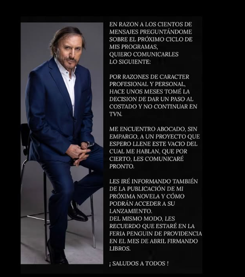 Las razones que gatillaron la sorpresiva salida de Carlos Pinto de TVN ...
