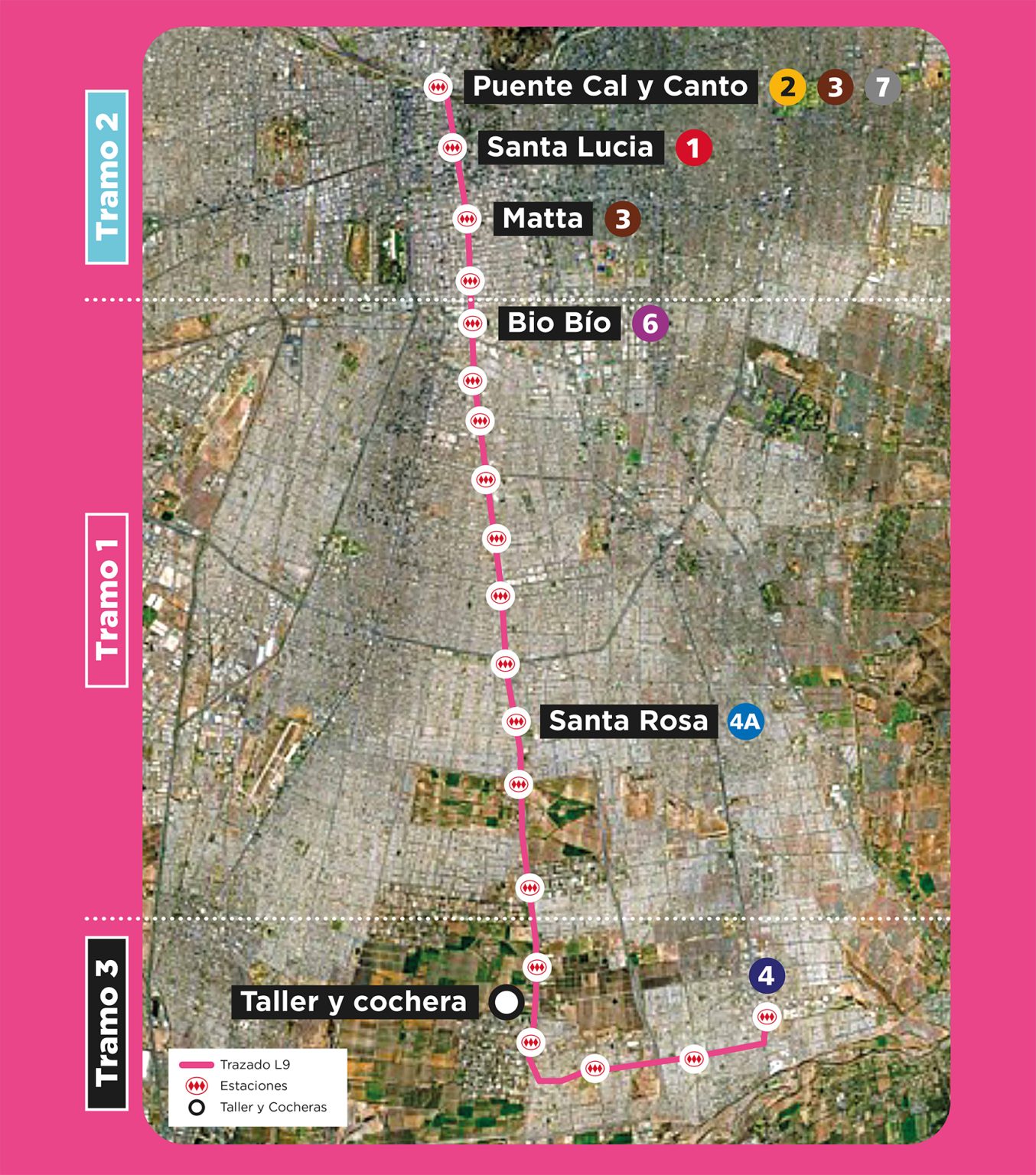 VIDEO Y FOTO – Línea 9 del Metro de Santiago: comunas, estaciones ...